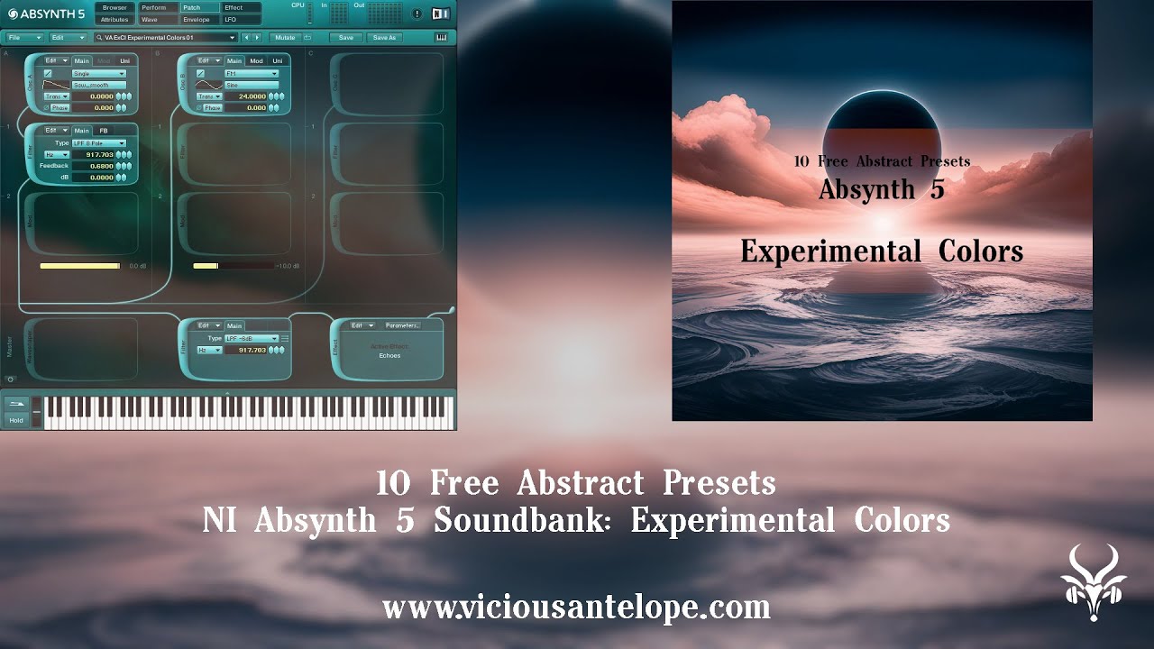Free Absynth 5 Presets | Vicious Antelope - Experimental Colors - YouTube