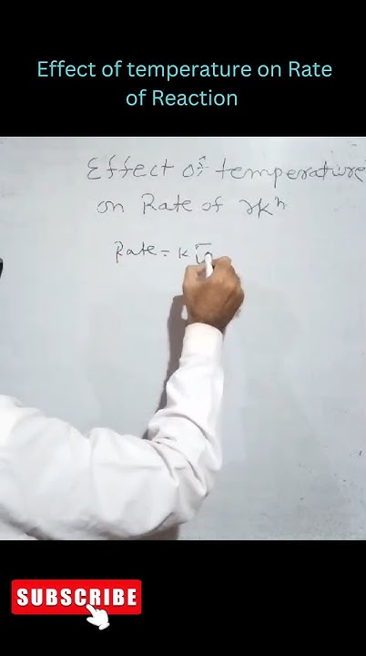 Effect of temperature on Rate of Reaction #shorts #trending # ...