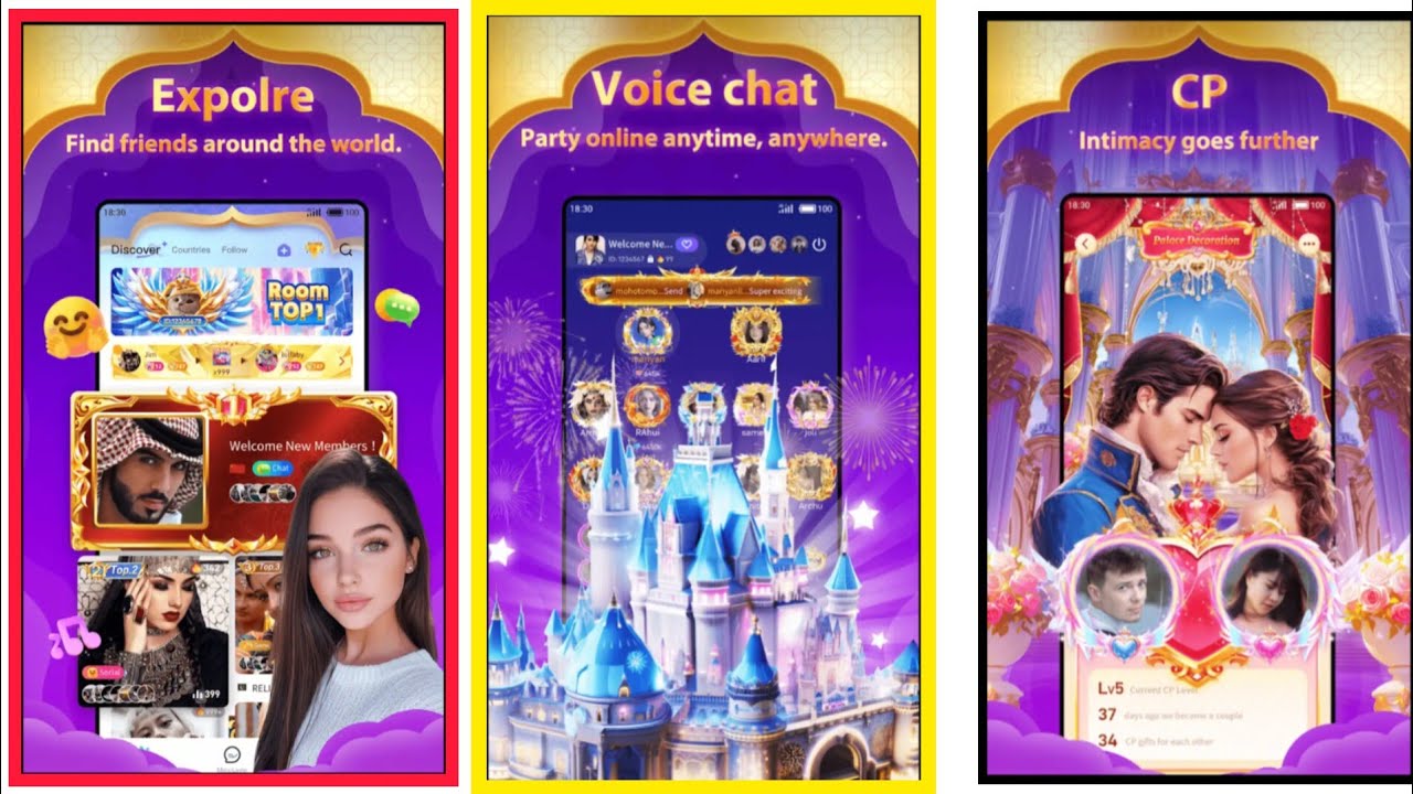 Halla app pr Live voice Room Hosting Agency earning apps Halla Live ...