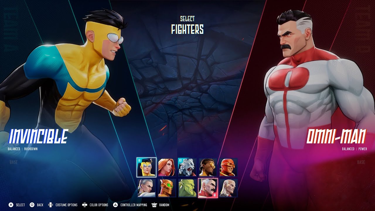 Invincible VS - All Characters & Stages Selection Screen (Closed Beta ...