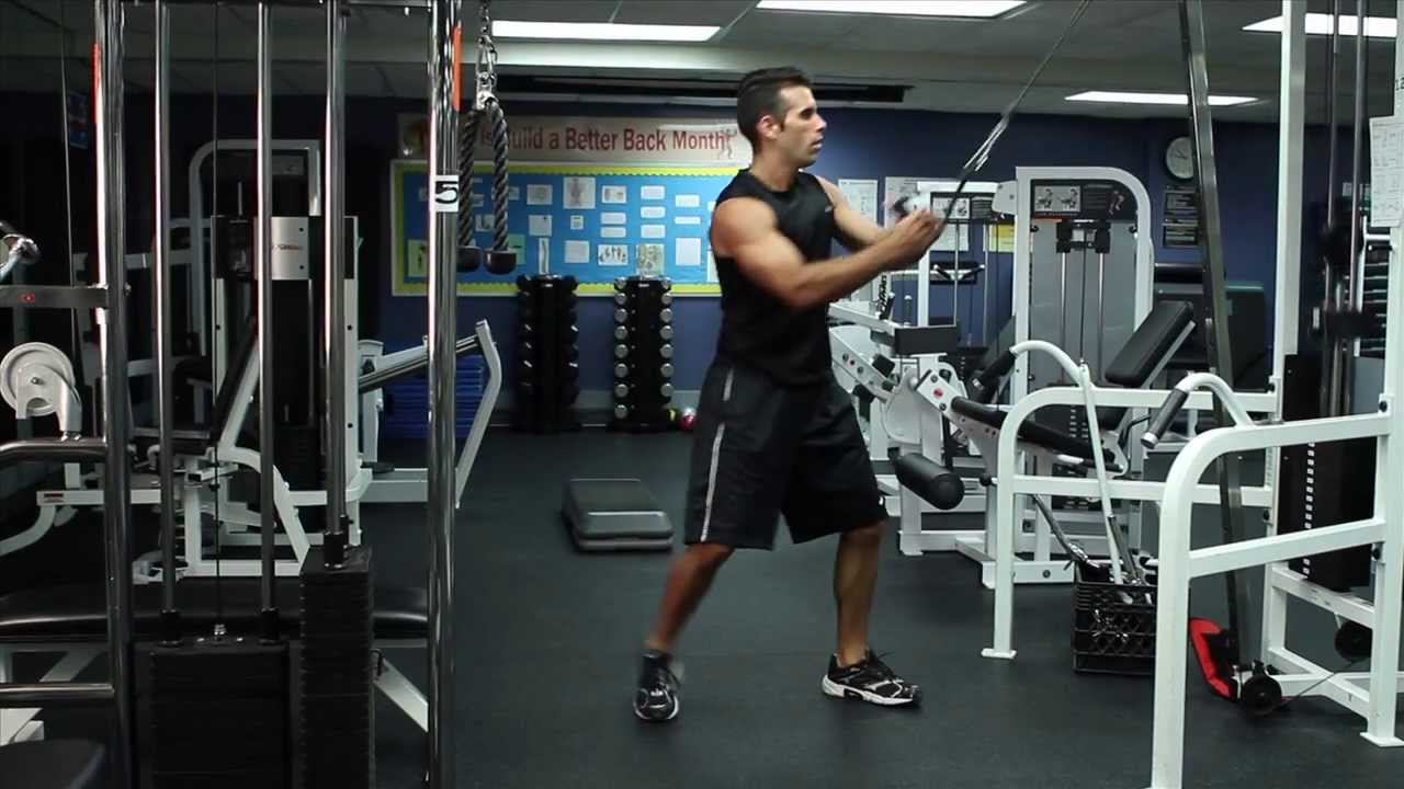 Diagonal Chop with a Cable Machine - YouTube