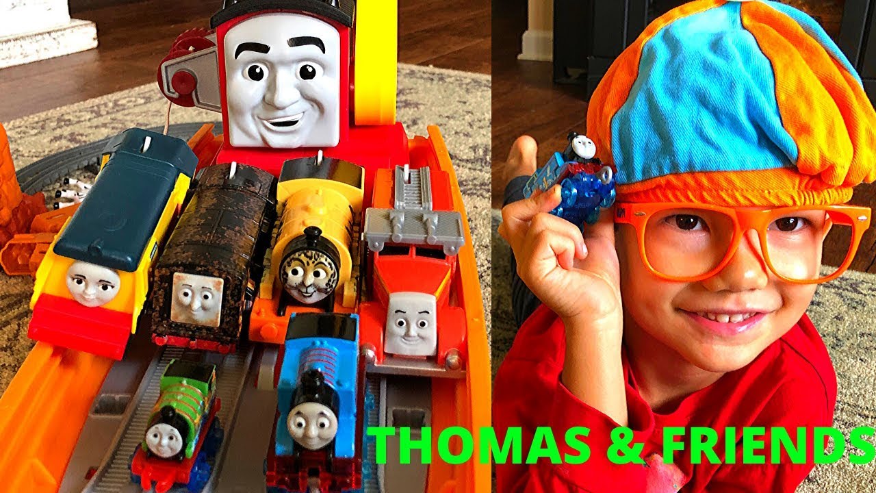 Play Thomas & Friends Trains Tracks Battery Operated #blippi # ...