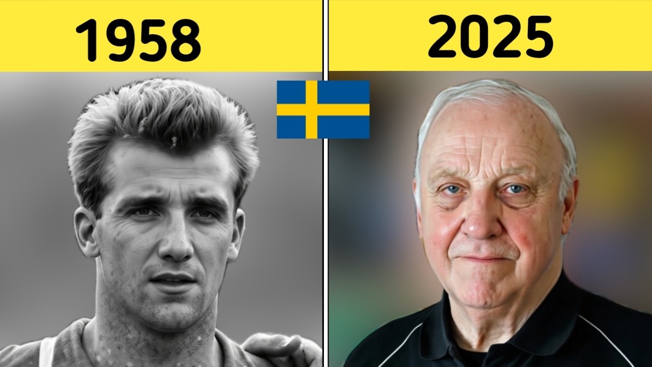 Sweden 1958 Football Legends – Then and Now Comparison - YouTube