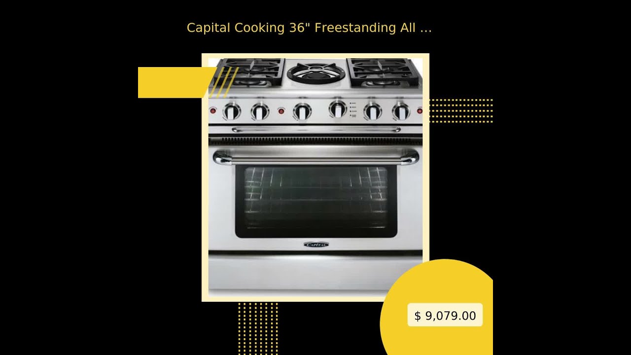 Capital Cooking 36" Freestanding All Gas Range With Liquid Propane Gas ...
