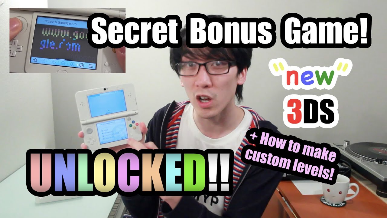 New 3DS SECRET BONUS Game + How to make Custom Levels! - YouTube