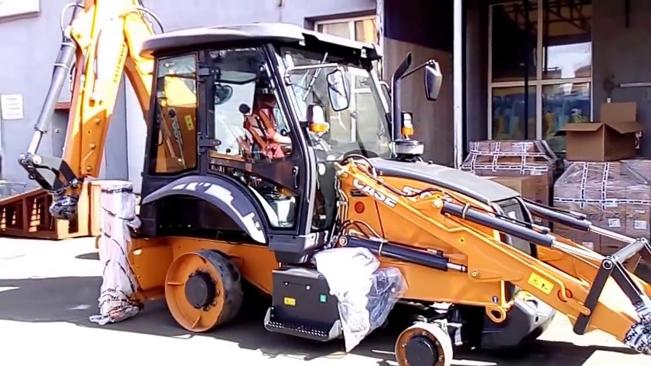 CASE 570ST. Экскаватор-погрузчик. Прибытие. 09.06.2017 г. - YouTube
