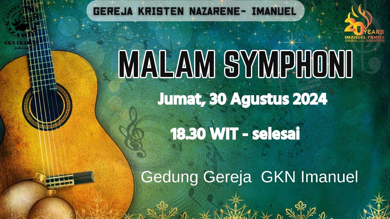 IBADAH MALAM SIMFONI, 30 AGUSTUS 2024 - YouTube