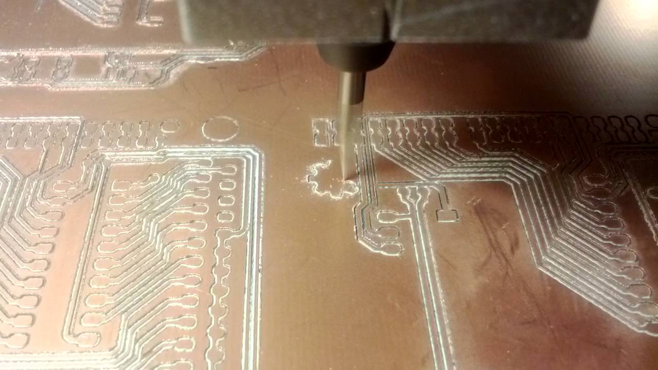 PCB isolation routing practice with ShapeOko - YouTube