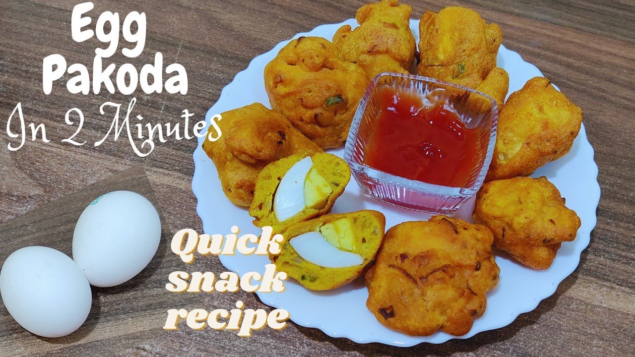 Quick Easy Egg Pakoda Recipe | Chickpea flour Fries | - YouTube