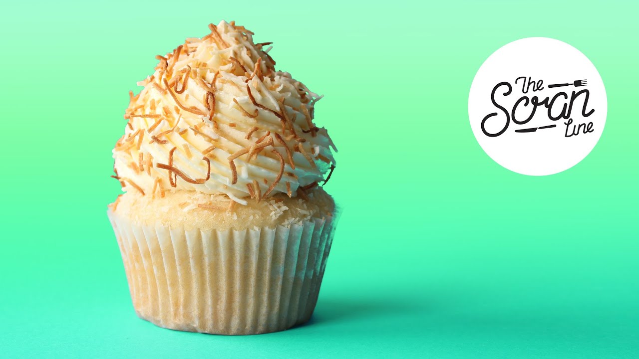 COCONUT CREAM CUPCAKES - The Scran Line - YouTube