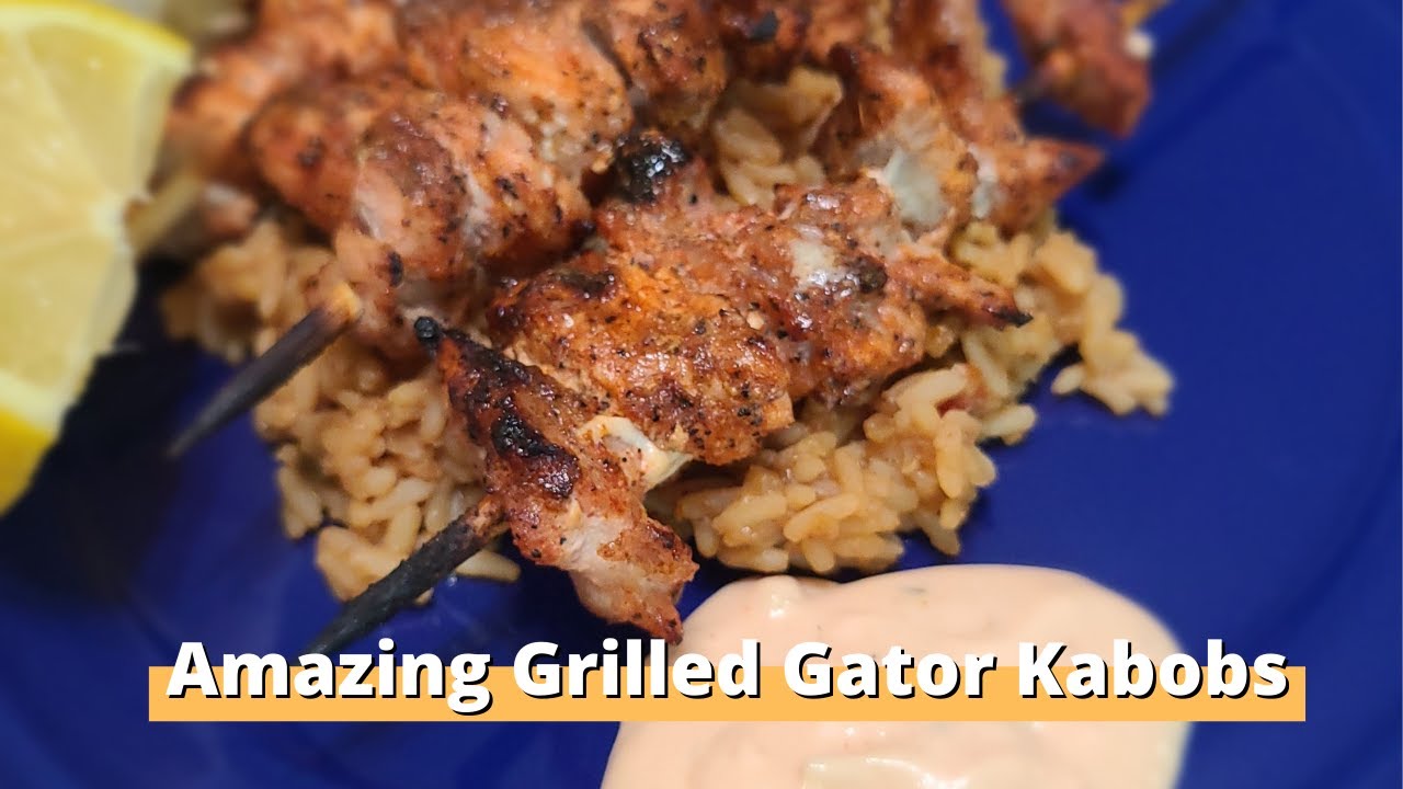 Grilled Gator Kabobs with Comeback Sauce & Uncle Steves Gator Shake ...