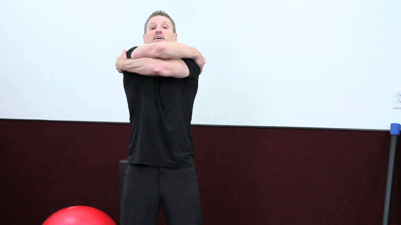 How to do a Shoulder Hug Stretch - YouTube
