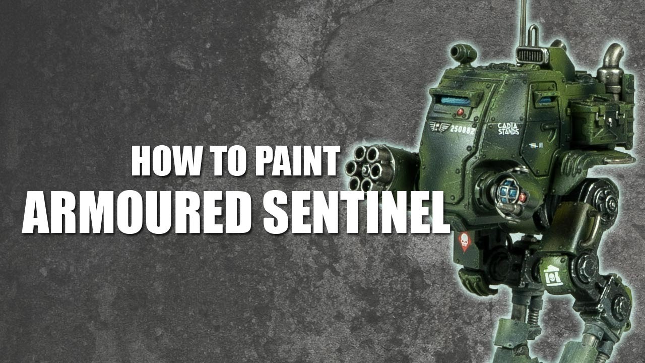 How to paint Astra Militarum Armoured Sentinel - YouTube