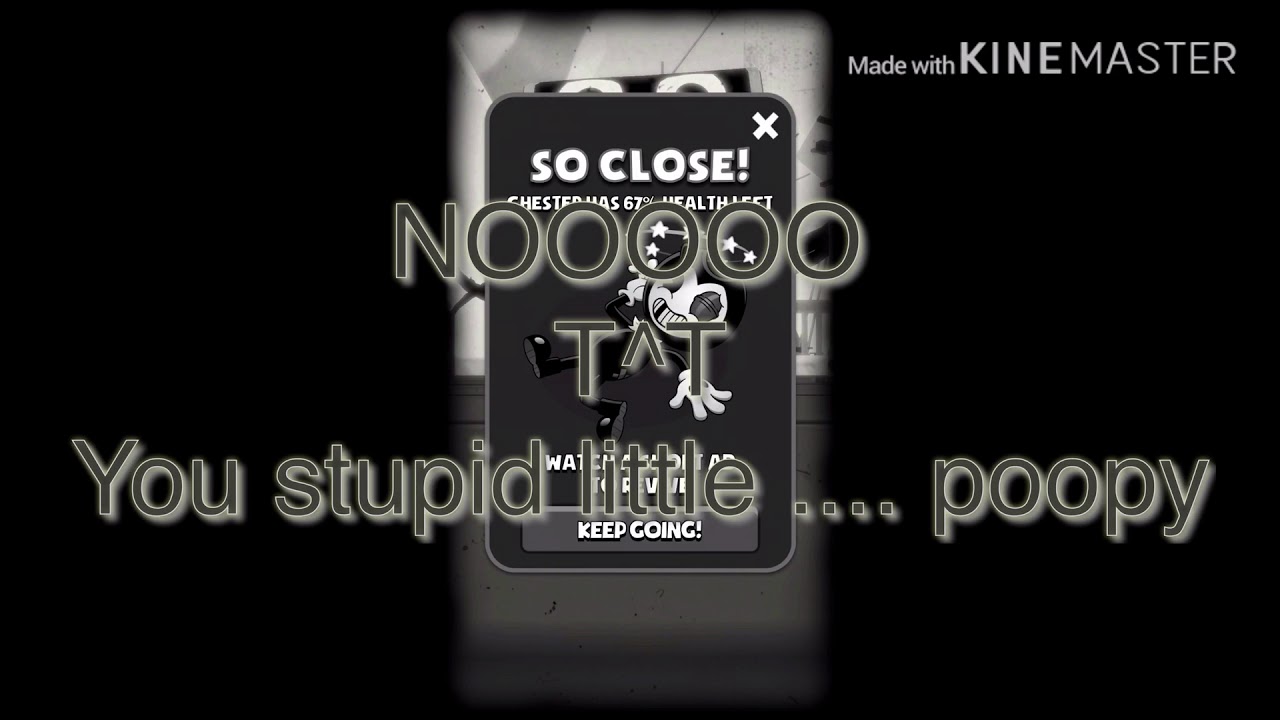 When I lose in bendy run - YouTube