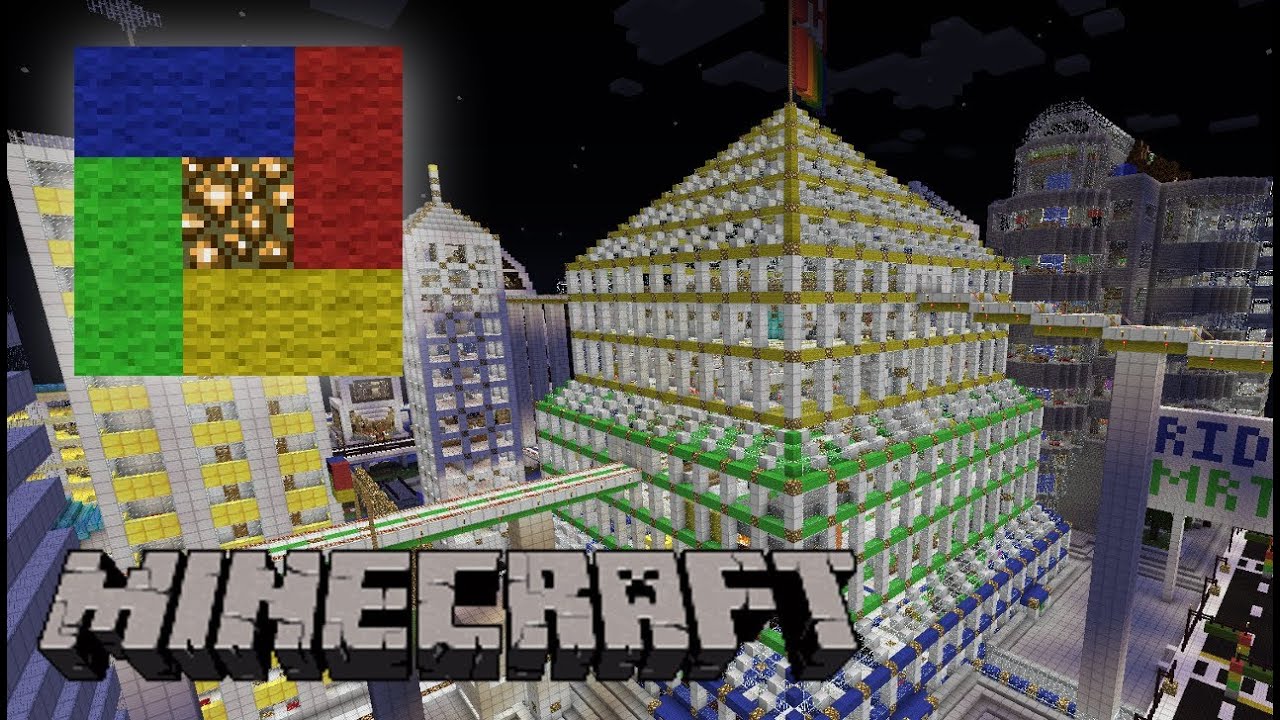 Minecraft - MRT Server Blue Line Timelapse - YouTube