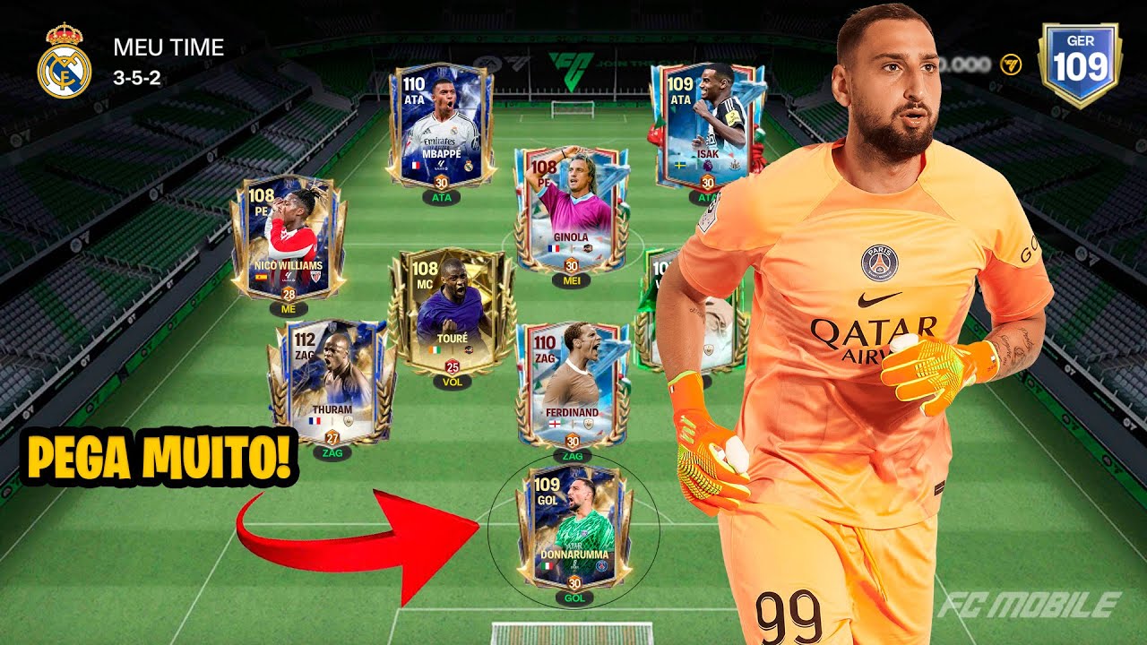 DONNARUMA é o MELHOR GOLEIRO do FC Mobile 25 - YouTube