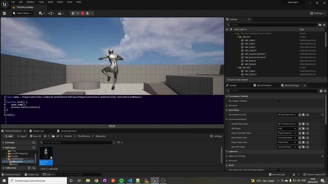 Unreal Engine 5 - Unreal.js creating a code editor - YouTube