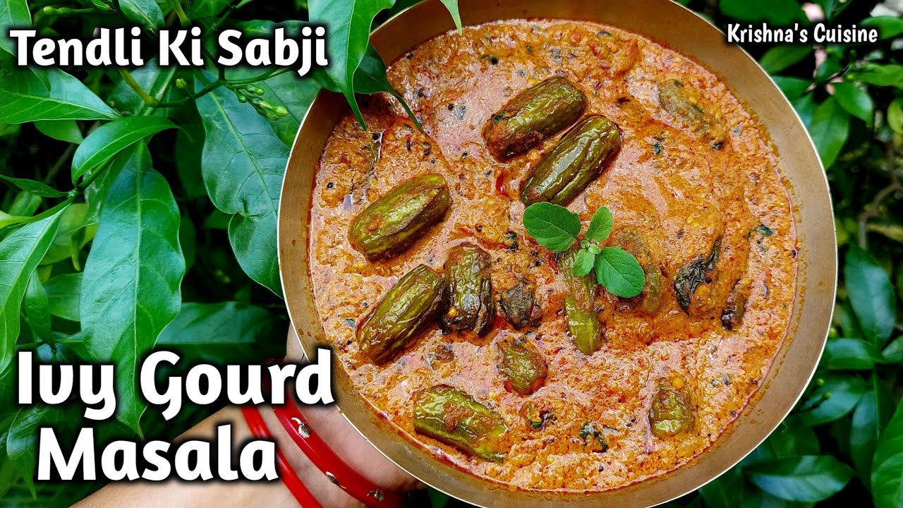 Ivy Gourd Curry || Tendli Ki Sabji | Kundru Ki Sabji | Iskcon Prasad ...