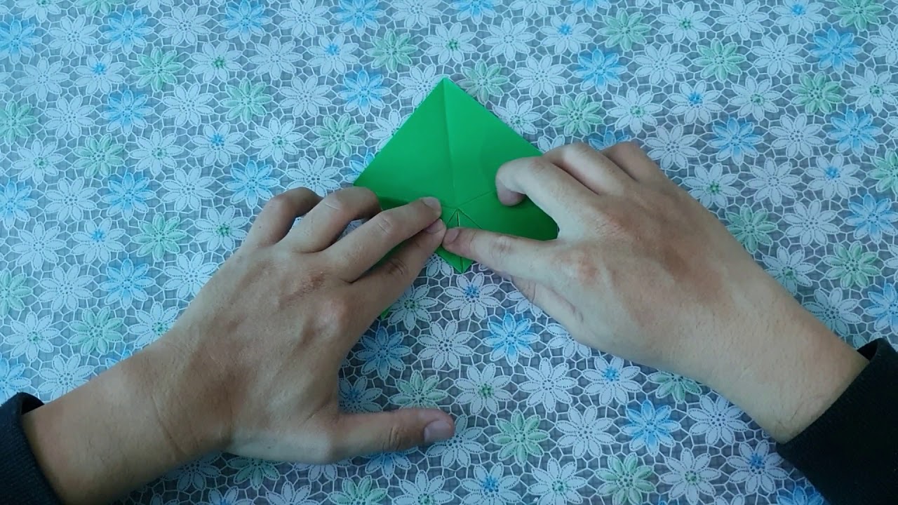 How to Fold Easy Origami Cicada ( Cara Melipat Origami Jangkrik) - YouTube