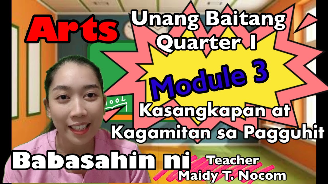 Grade 1- Quarter 1 Module 3- Week 3 Arts- Kagamitan sa Pagguhit - YouTube