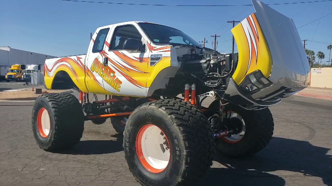 2008 Ford F250 Monster Truck "Overtime" - YouTube