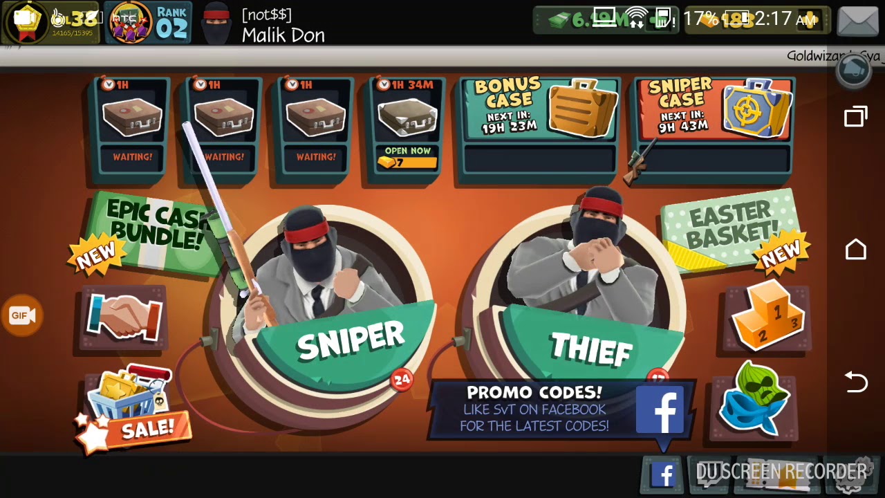 Sniper vs thief unlocking mask new captain Flint - YouTube