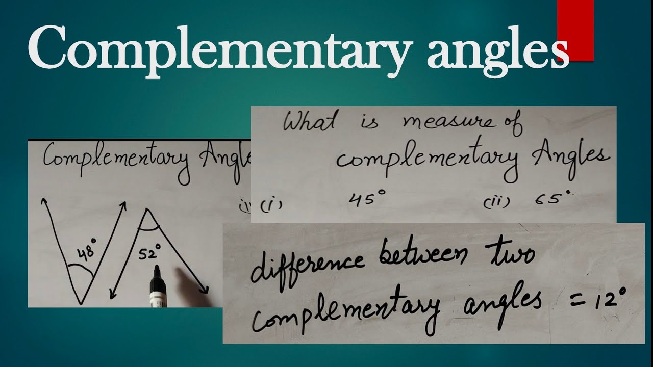 find complementary angles ||two complementary angles differ by 12find ...