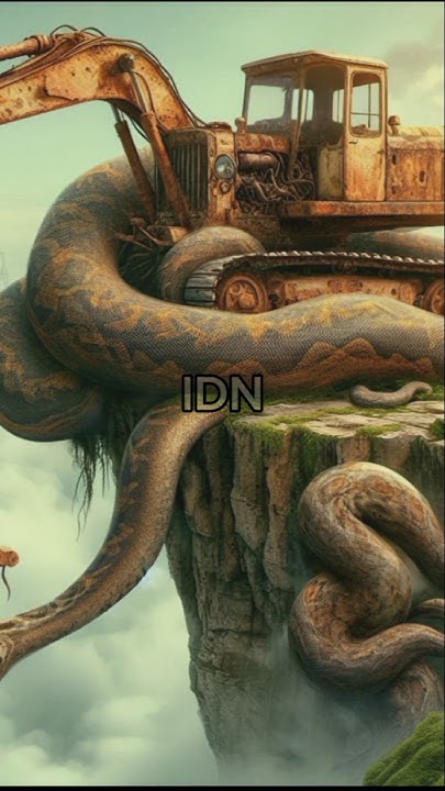 Nature Exploration excavator vs python #shotrs #short #reels #wow # ...