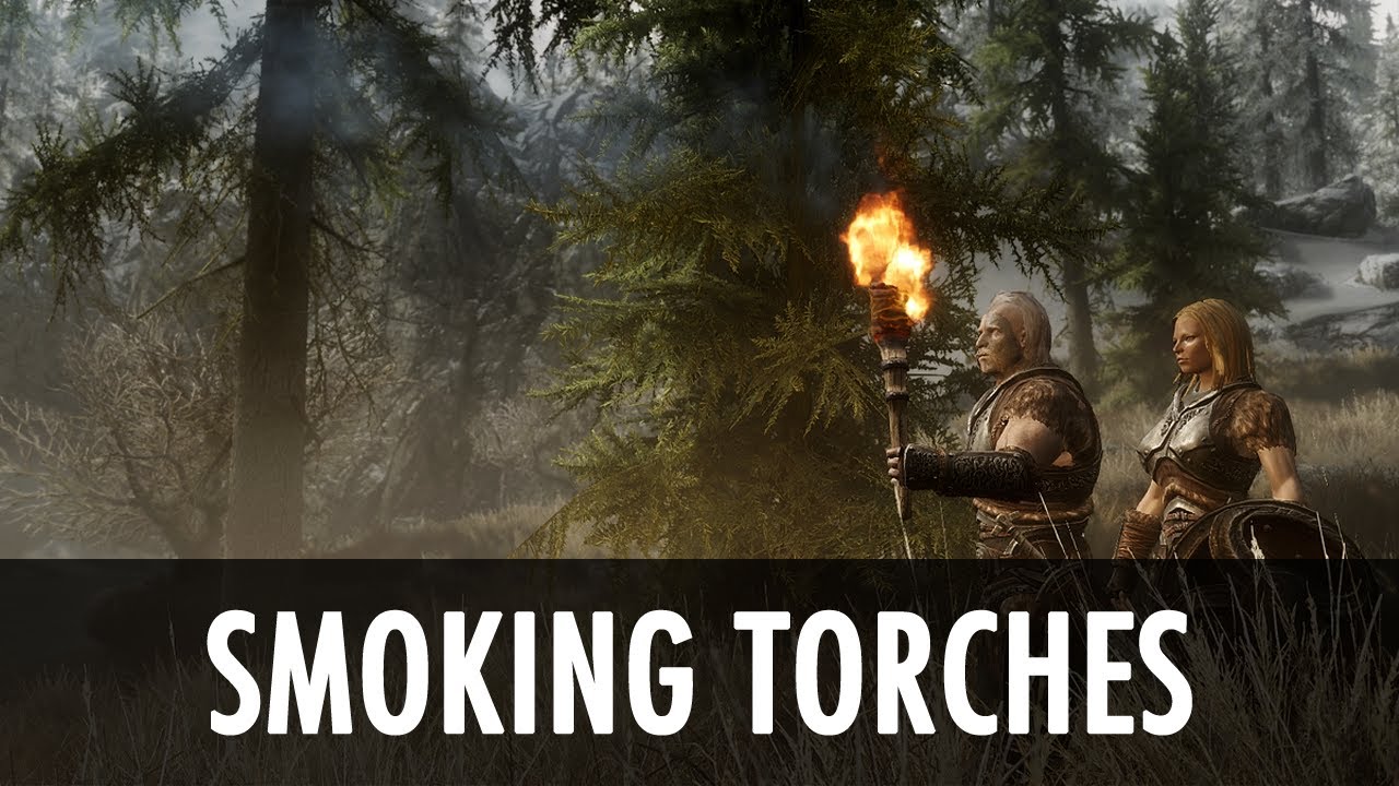 Skyrim Mod Spotlight: Smoking Torches - YouTube