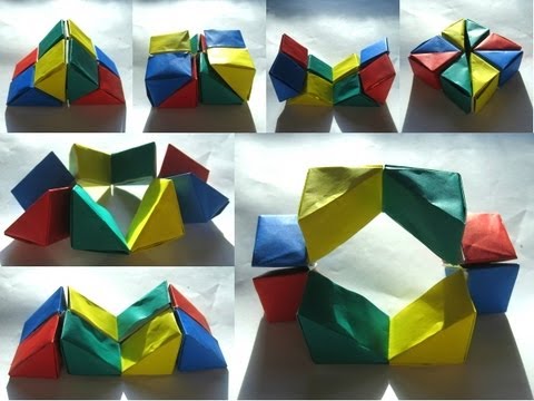 Origami "Wedge Flexicube" by David Brill (Part 3 of 3) - YouTube