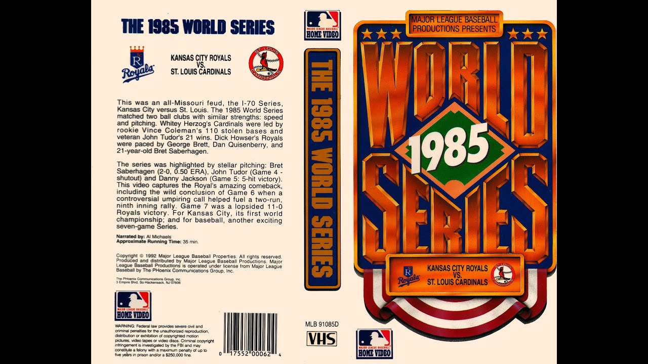 1985 World Series - Kansas City Royals Vs. St. Louis Cardinals - YouTube