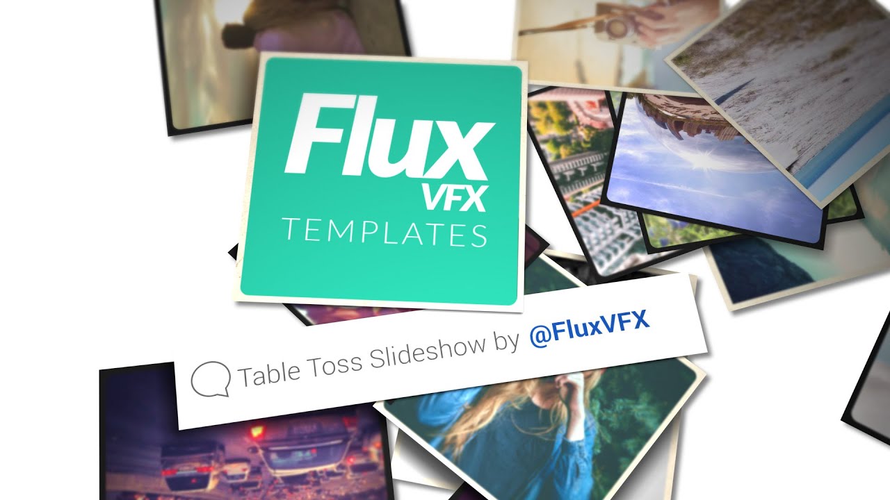 Table Toss Slideshow After Effects Template - YouTube