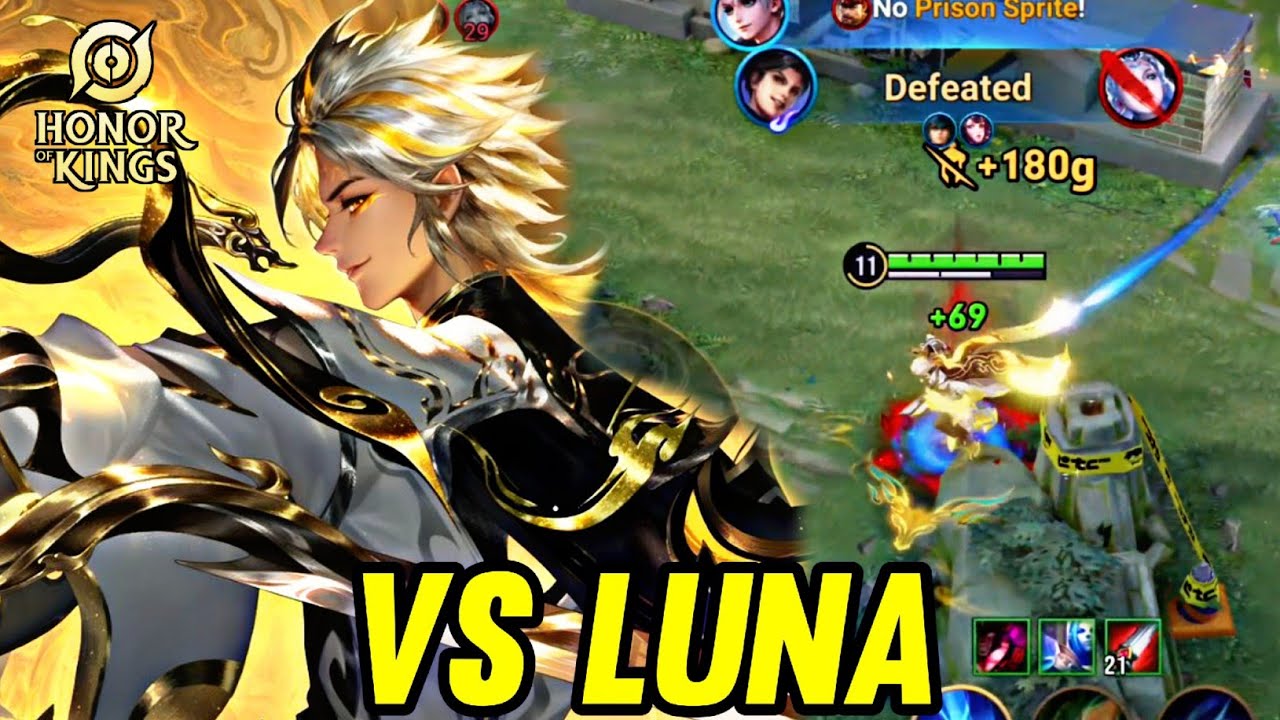 HOK : YAO GAMEPLAY | VS LUNA - HONOR OF KINGS - YouTube