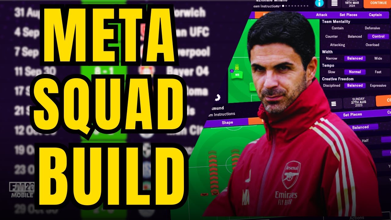 Build an UNSTOPPABLE Squad in FM26 Mobile 🤯 | META Roles & Traits Guide ...