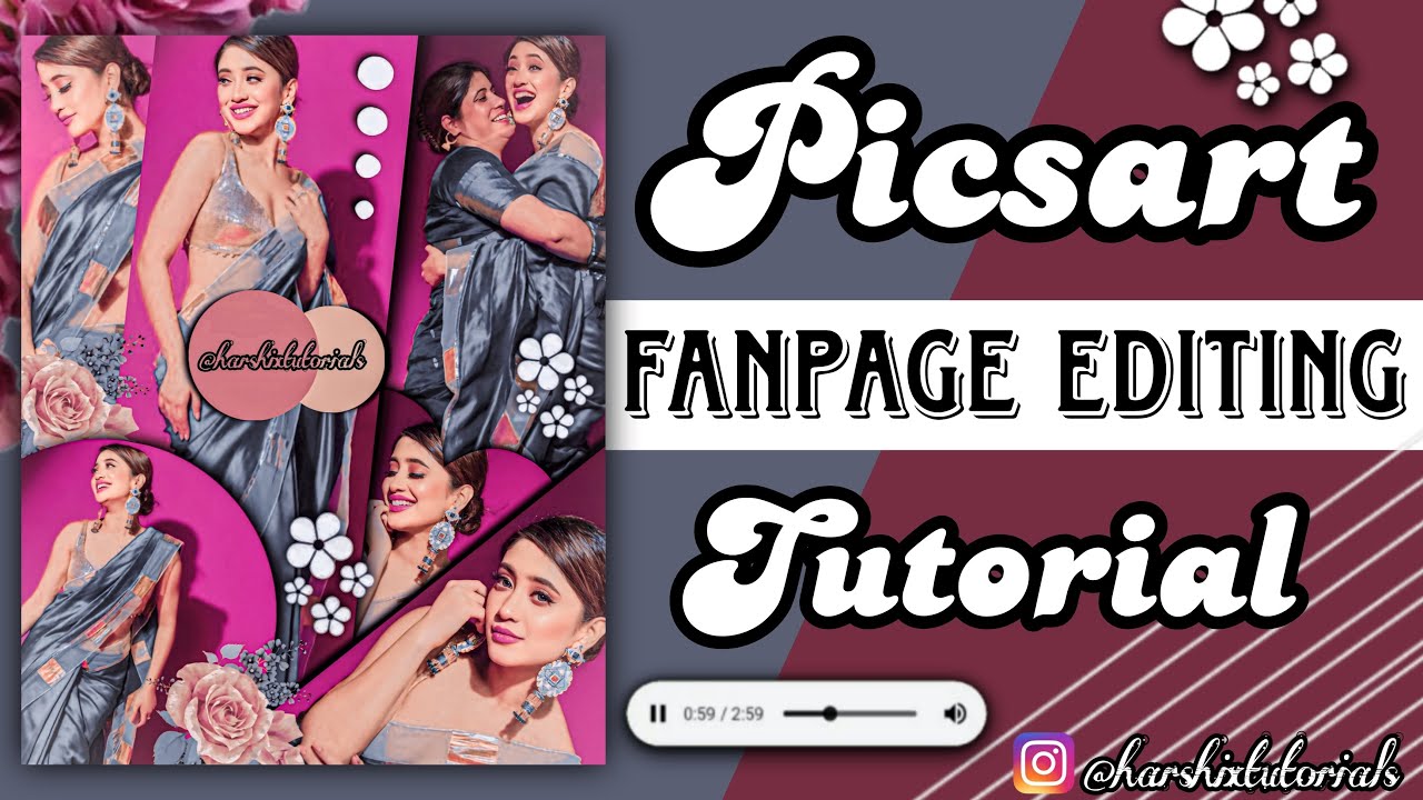 Picsart Fanpage Editing || Editing Tutorial || Harshi's Creations - YouTube