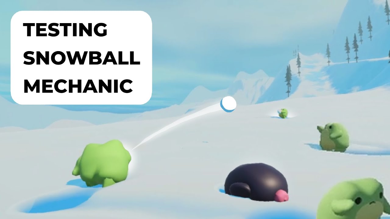 Inviting some friends to test snowball fights - Sledding Game (Early ...