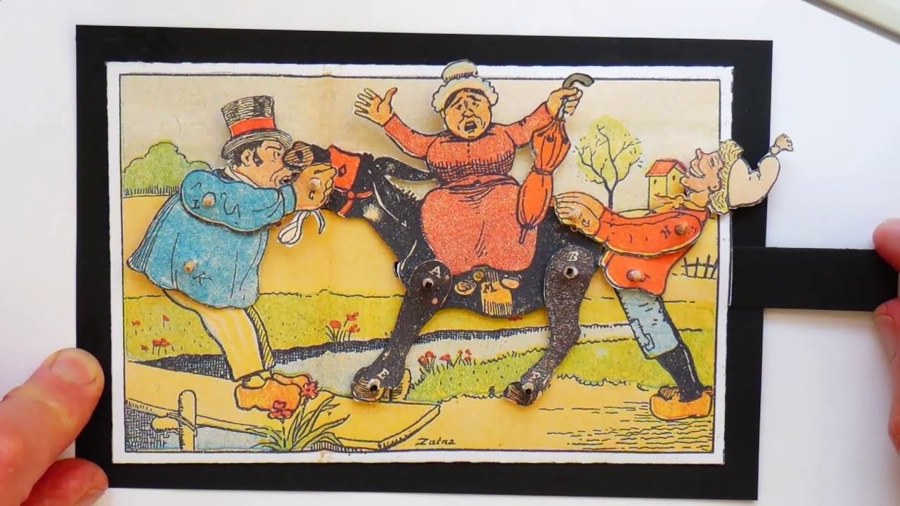 Mechanical slide cards with movements - YouTube