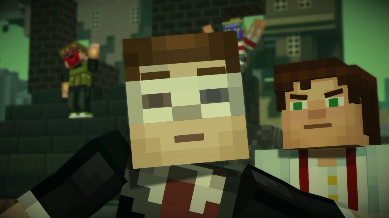 Minecraft: Story Mode episode 2 part 2 boomtown battle - YouTube