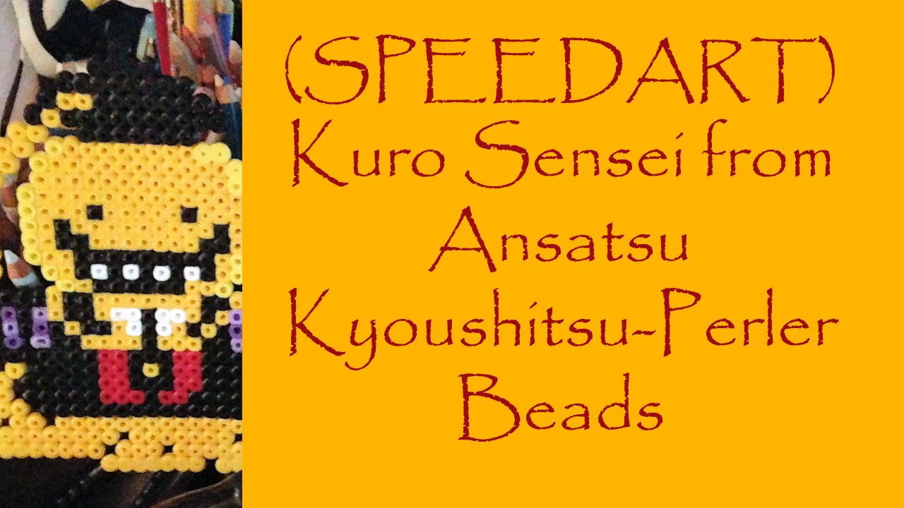 (SPEED ART) Kuro Sensei: Perler Beads // FANART - YouTube