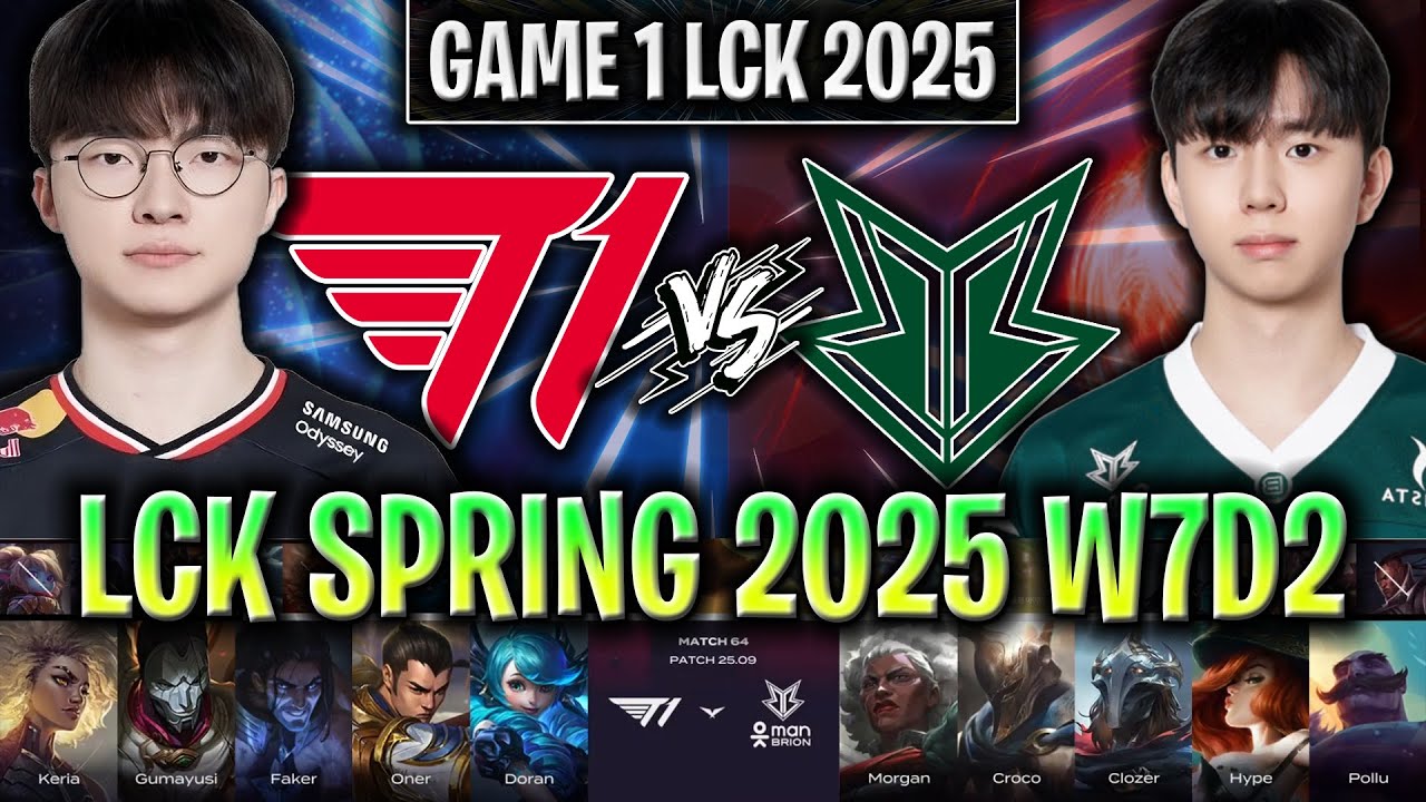 T1 LOOKING FOR REVENGE!🔥 - T1 vs BRO GAME 1 LCK SPRING 2025 W7D2 | T1 ...