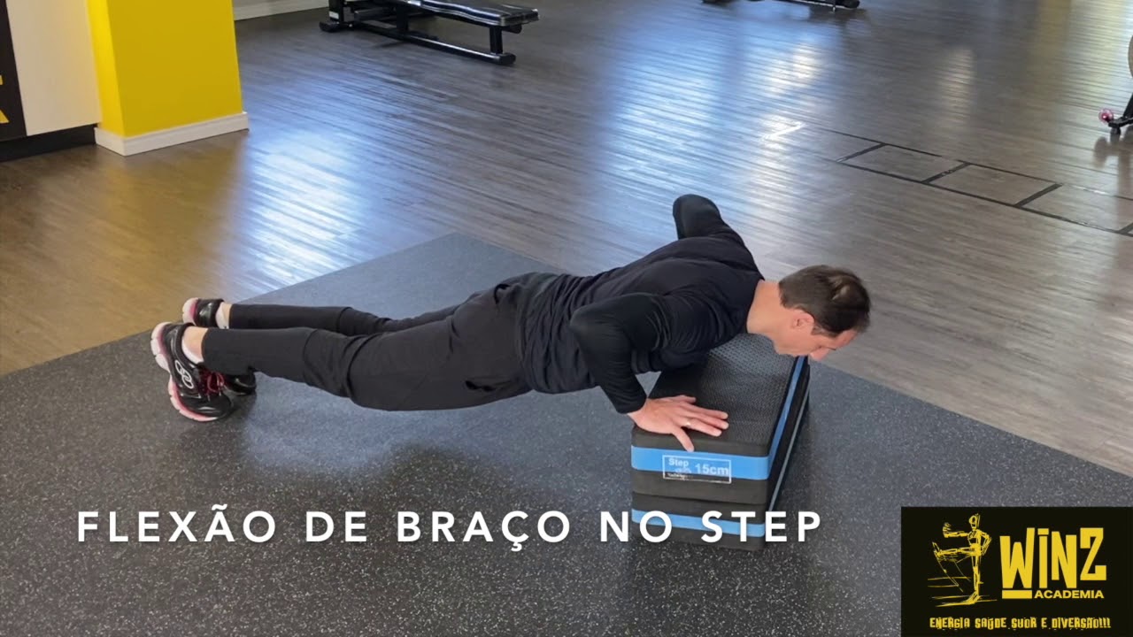FLEXÃO DE BRAÇO NO STEP - YouTube