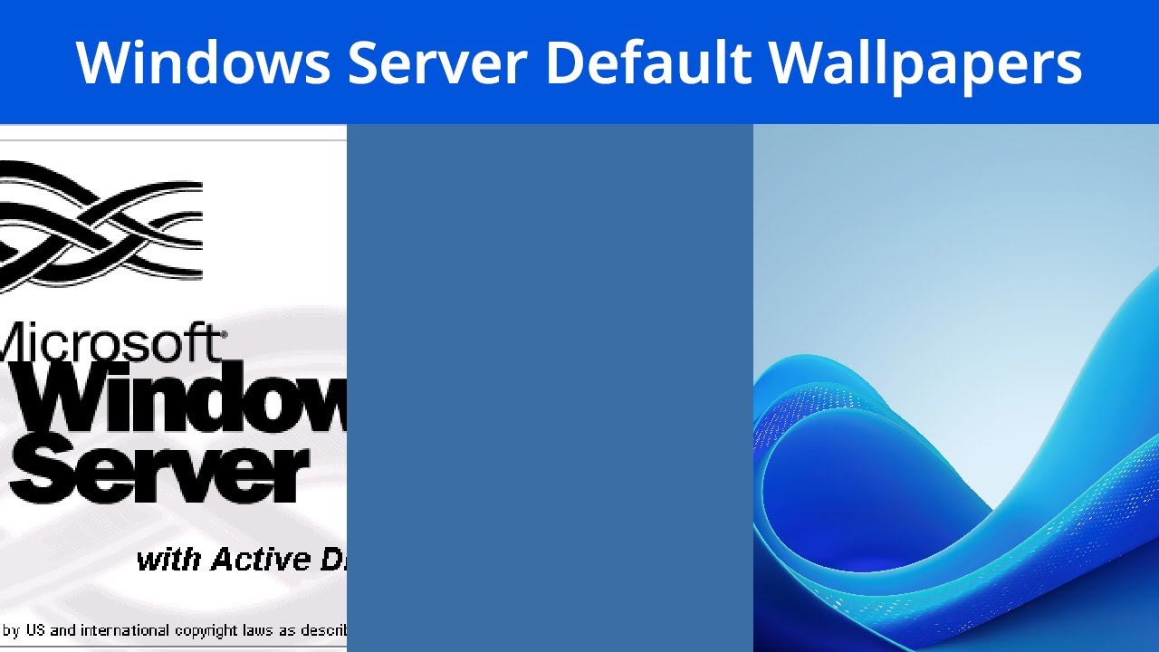 Windows Server Default Wallpapers - YouTube