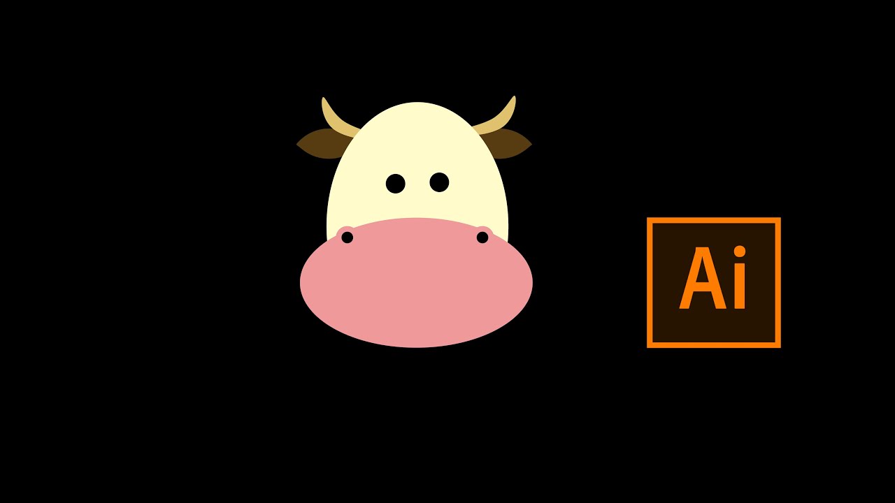 Cow tutorial in Adobe Illustrator - YouTube