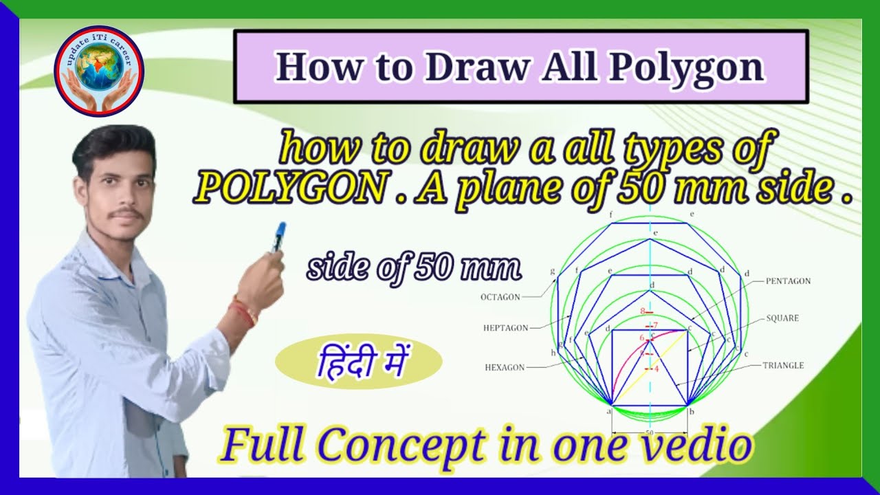 How to Draw a All types of Polygon/all tpye of polygon. E.D. - YouTube