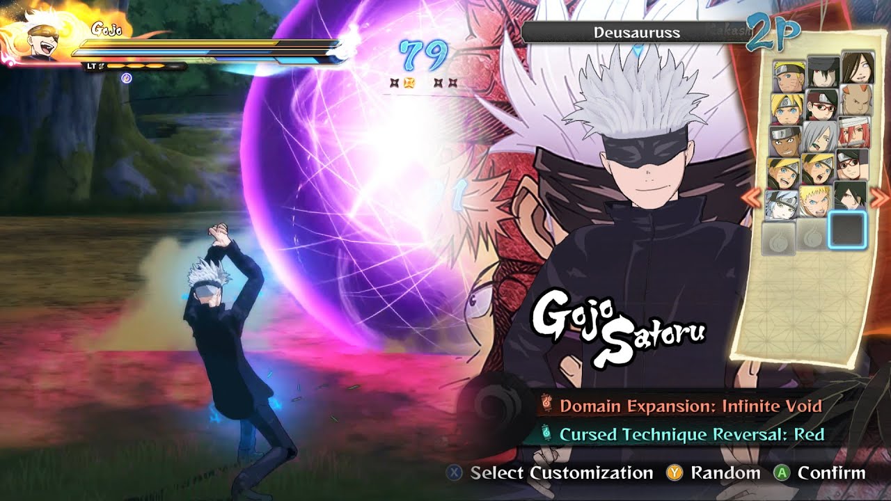 MENGGUNAKAN GOJO SATORU DI PVP NARUTO STORM 4?! - YouTube