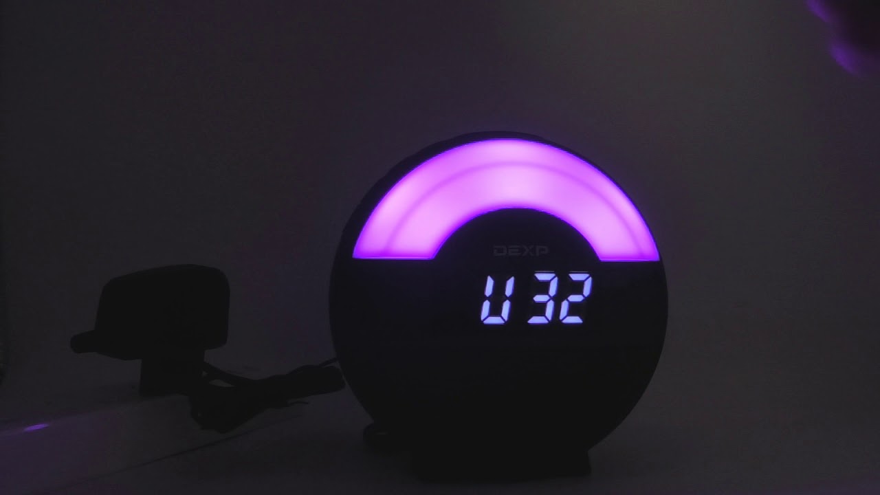 Часы радиобудильник Dexp RC-280 - демонстрация работы - YouTube