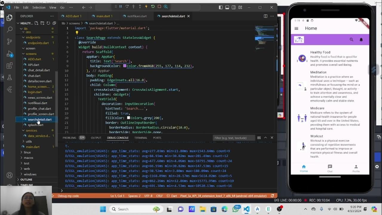 Latihan Pemrograman Mobile || Aplikasi Healty Living || Latihan API dan CRUD #SIFORS ...