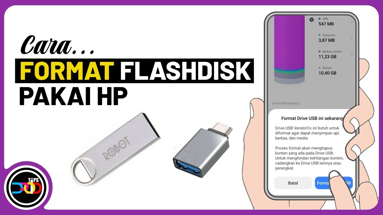 Cara Format Flashdisk ke Fat32 di Android #formatflashdisk #android # ...