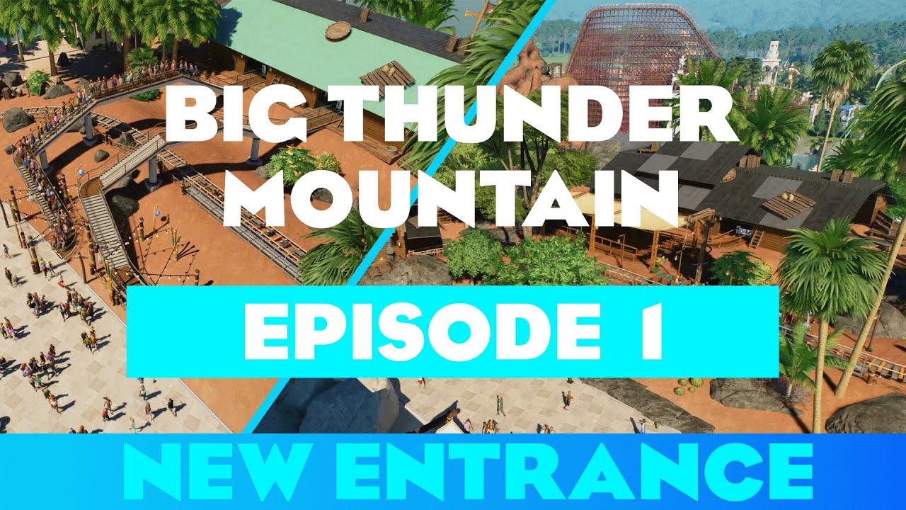 TimeLaps - New entrance for the mine train - Planet Coaster 2 - Episode ...