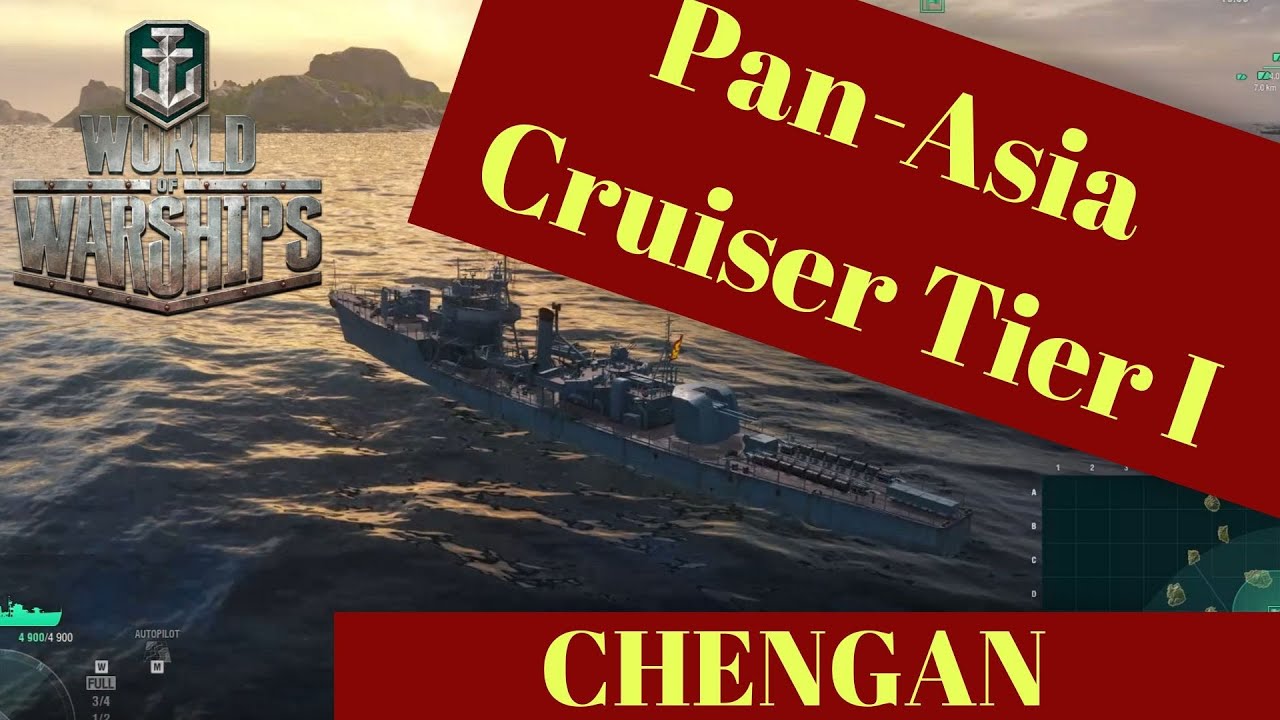 World of Warships Pan-Asia Cruiser Tier I -Chengan - YouTube